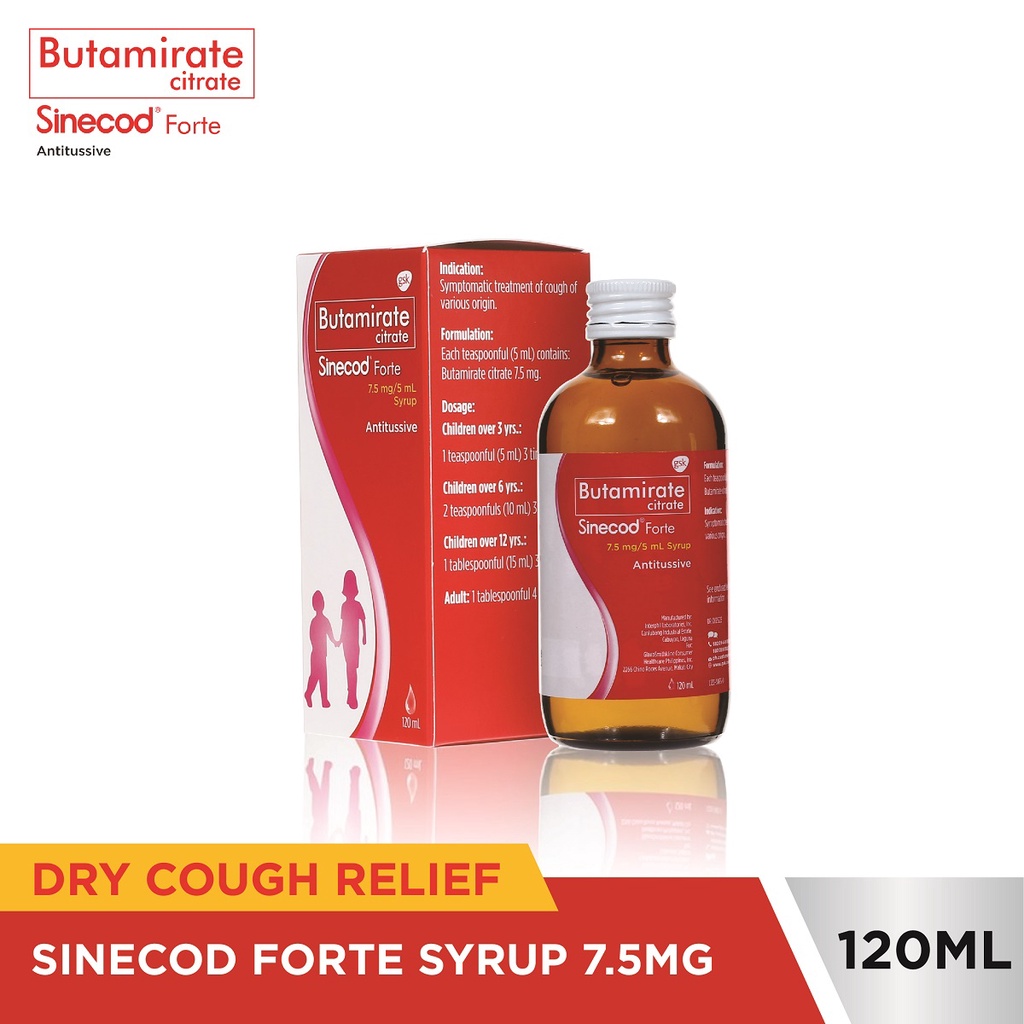 SINECOD SYR FORTE 7.5MGX120ML | Shopee Philippines