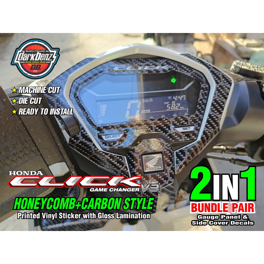 Honda Click Version 3 New Concept Quality Printed Sticker Decals ...