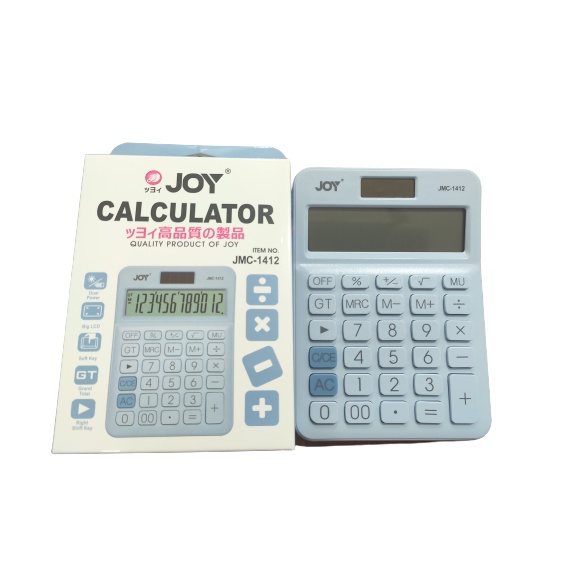 Calculator 12digits [Joy] #1412 | Shopee Philippines