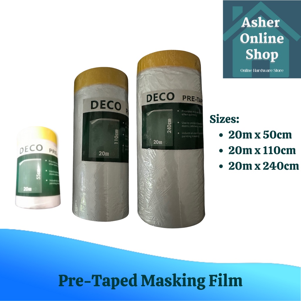 Pre-Taped Masking Film / Pre-Taped Painter's Plastic / Painting ...