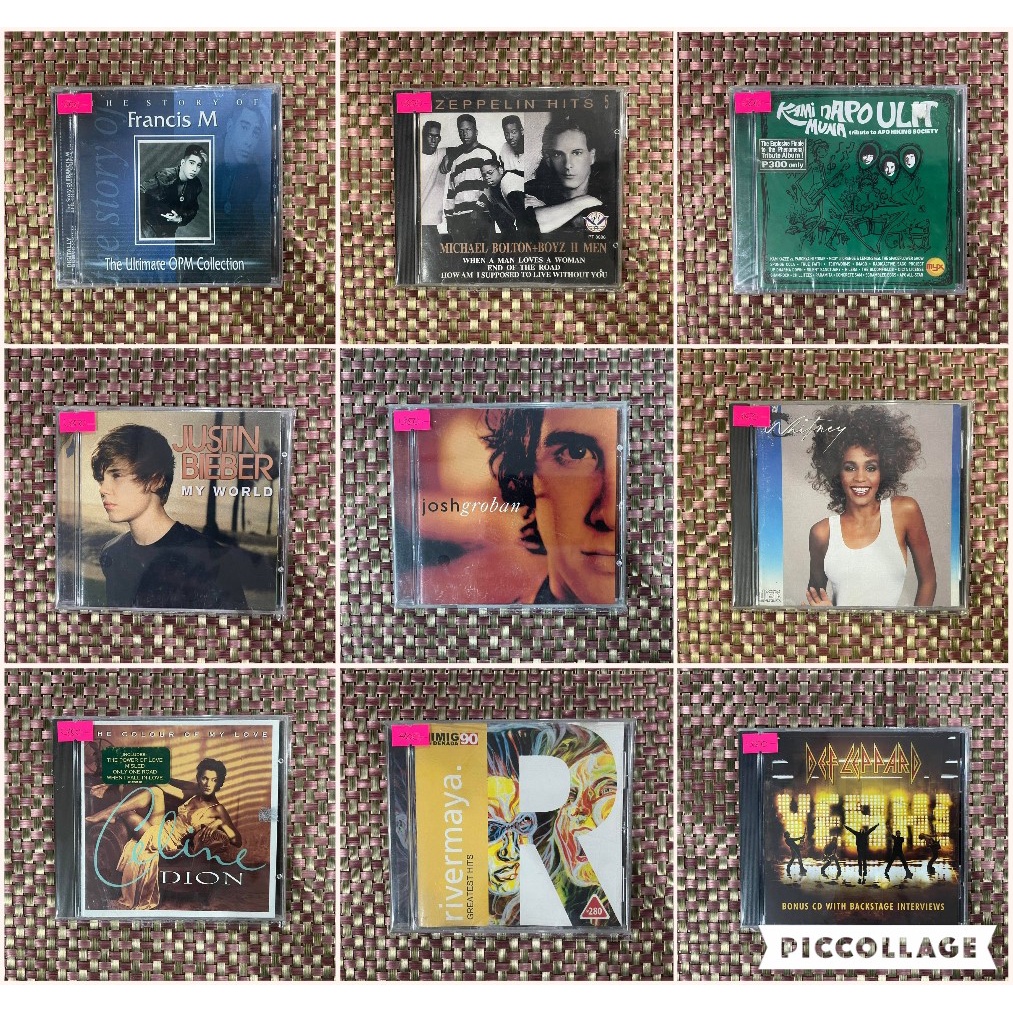 ASSORTED VINTAGE CDs / MUSIC COMPACT DISCS - JUSTIN BIEBER, JOSH GROBAN ...