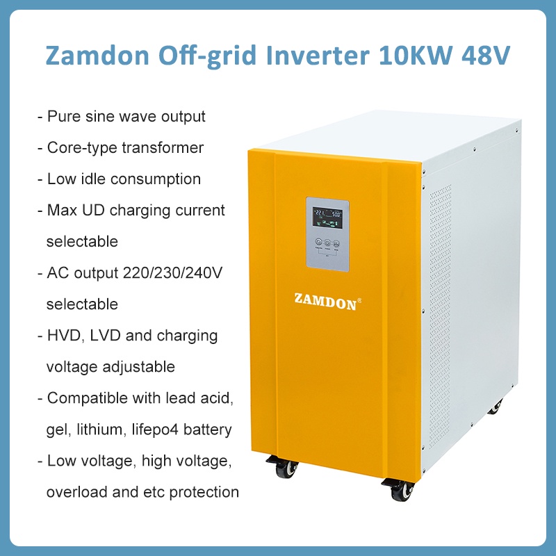 Zamdon Solar Inverter 48V10KW - IGBT Off Grid Inverter | Shopee Philippines
