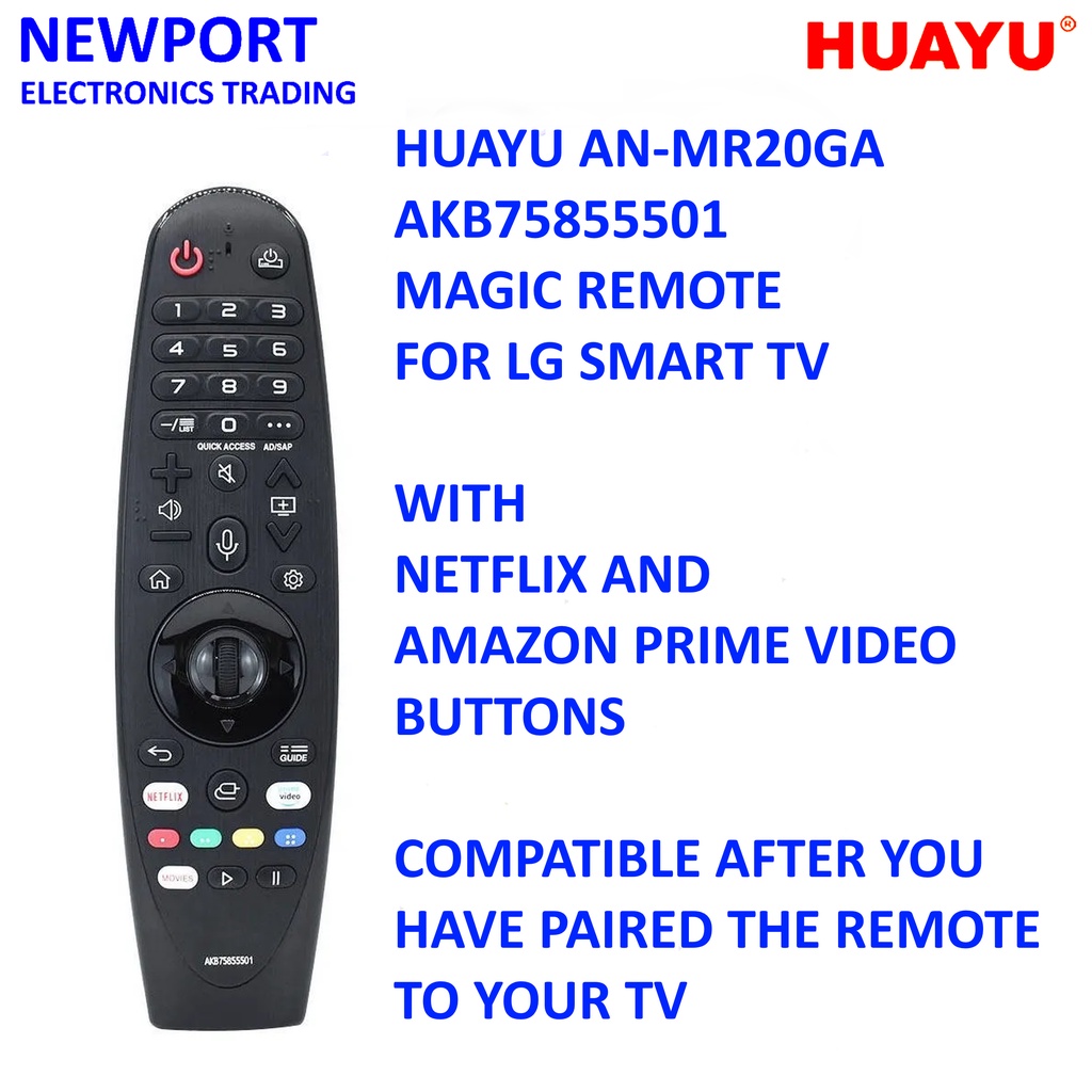 HUAYU AN-MR20GA AKB75855501 MAGIC REMOTE CONTROL FOR LG SMART TVS ...