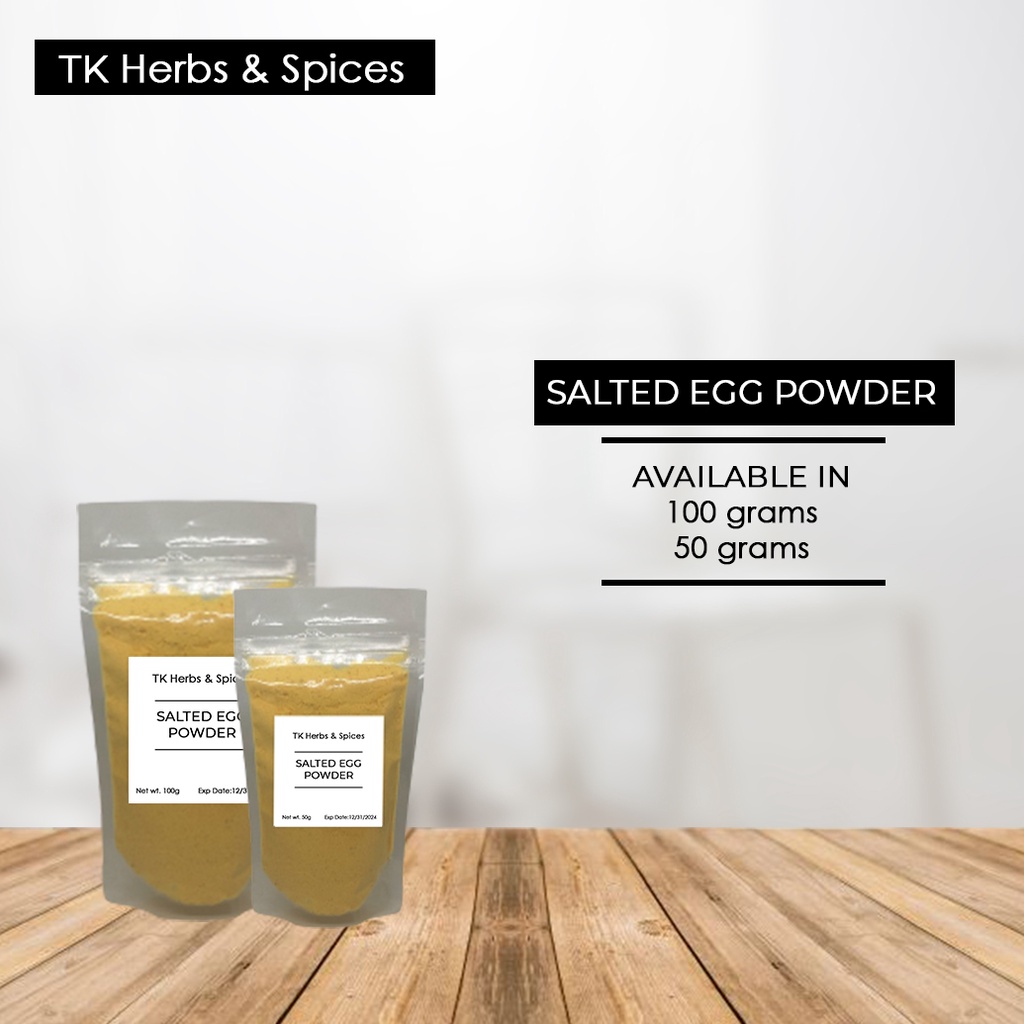 Premium Salted Egg Powder 50, 100 grams & Flip top Bottle | Shopee ...