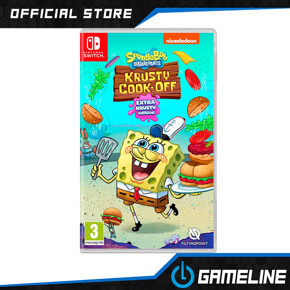 Nintendo Switch Spongebob Squarepants Krusty Cook-Off - Extra Krusty ...