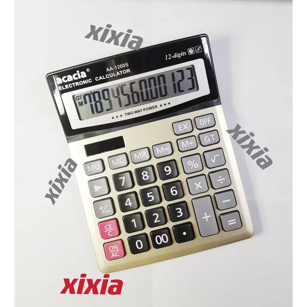 New solar calculator 12 digit desktop calculator financial accounting ...