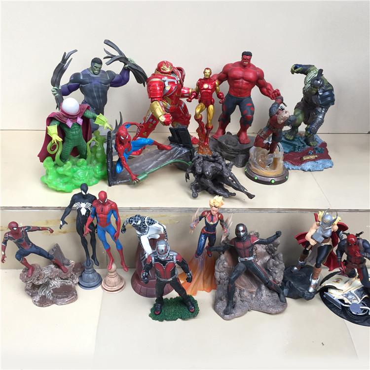 DST Statue Gallery Marvel Spiderman Iron Man Thor Hulk Rhino Man Hand ...