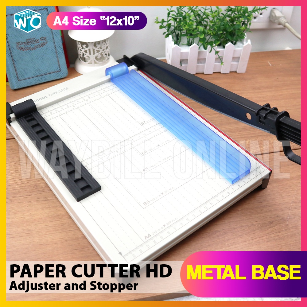 Paper Cutter HD A4 Size “12x10” Officom Office Supplies with Adjuster ...