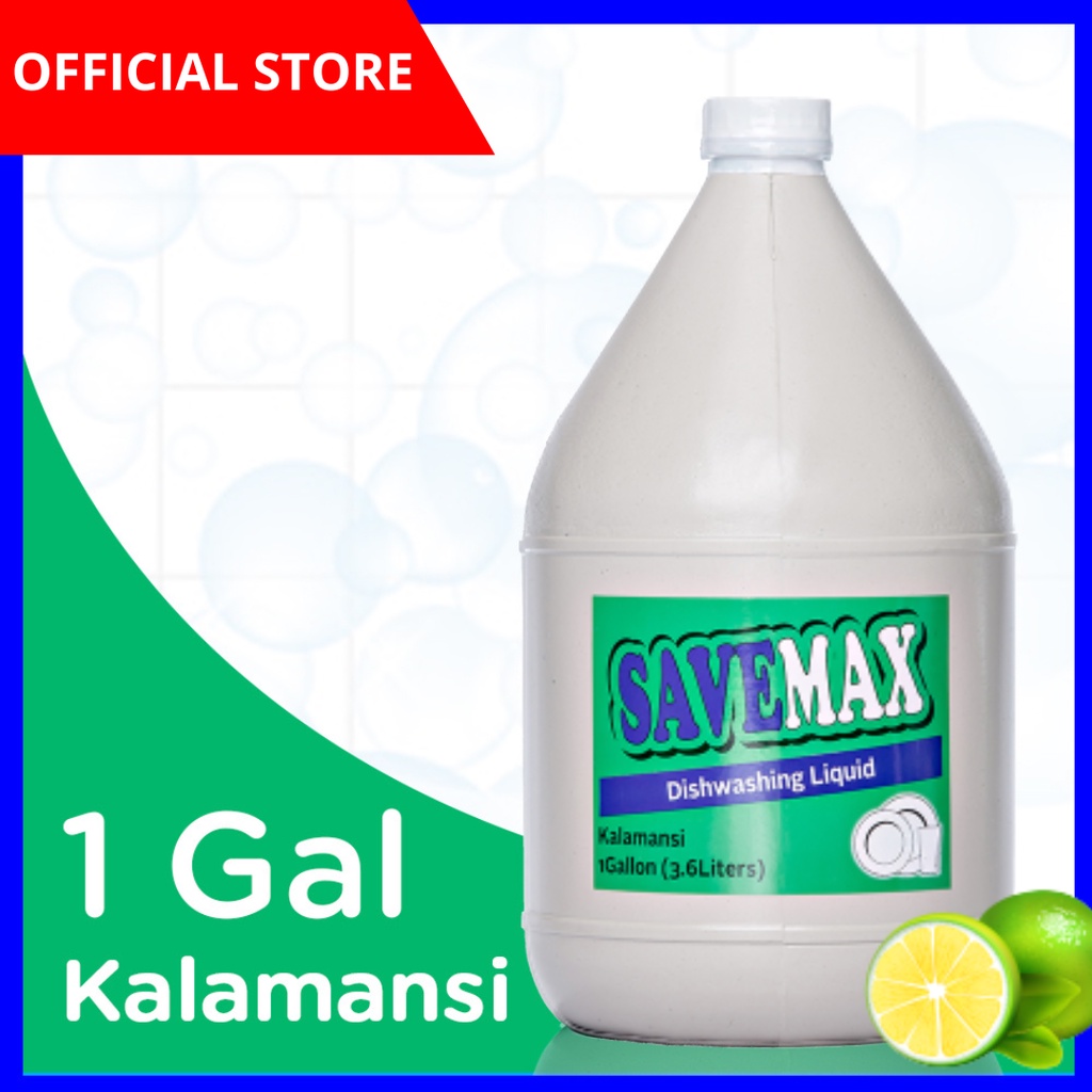 Savemax Dishwashing Liquid 1 Gallon - Kalamansi (Green) | Shopee ...