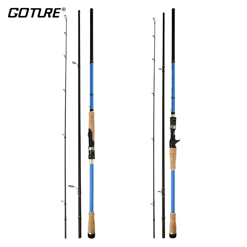 Goture Carbon Long-Range Lure Rod Three-Section Portable Fishing Sea ...
