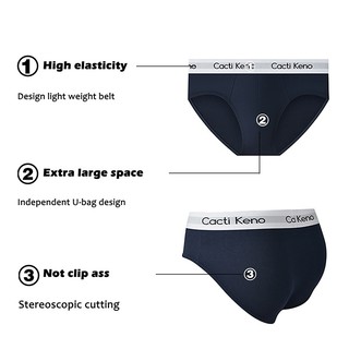 3pcs Cacti Keno Briefs For Men Comfortable Organic Cotton Shorts Plus ...
