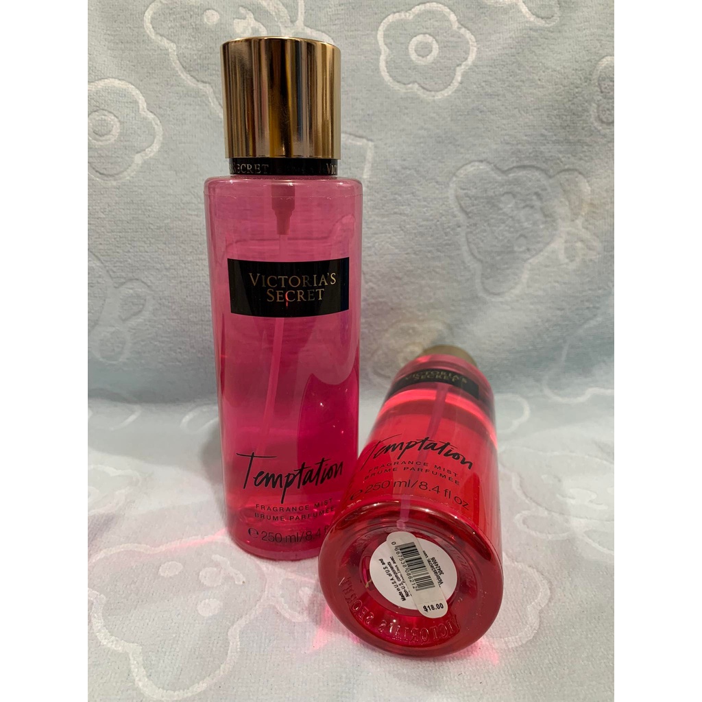 Temptation classic Victoria's secret 250ml fragrance mist w/ Us barcode ...
