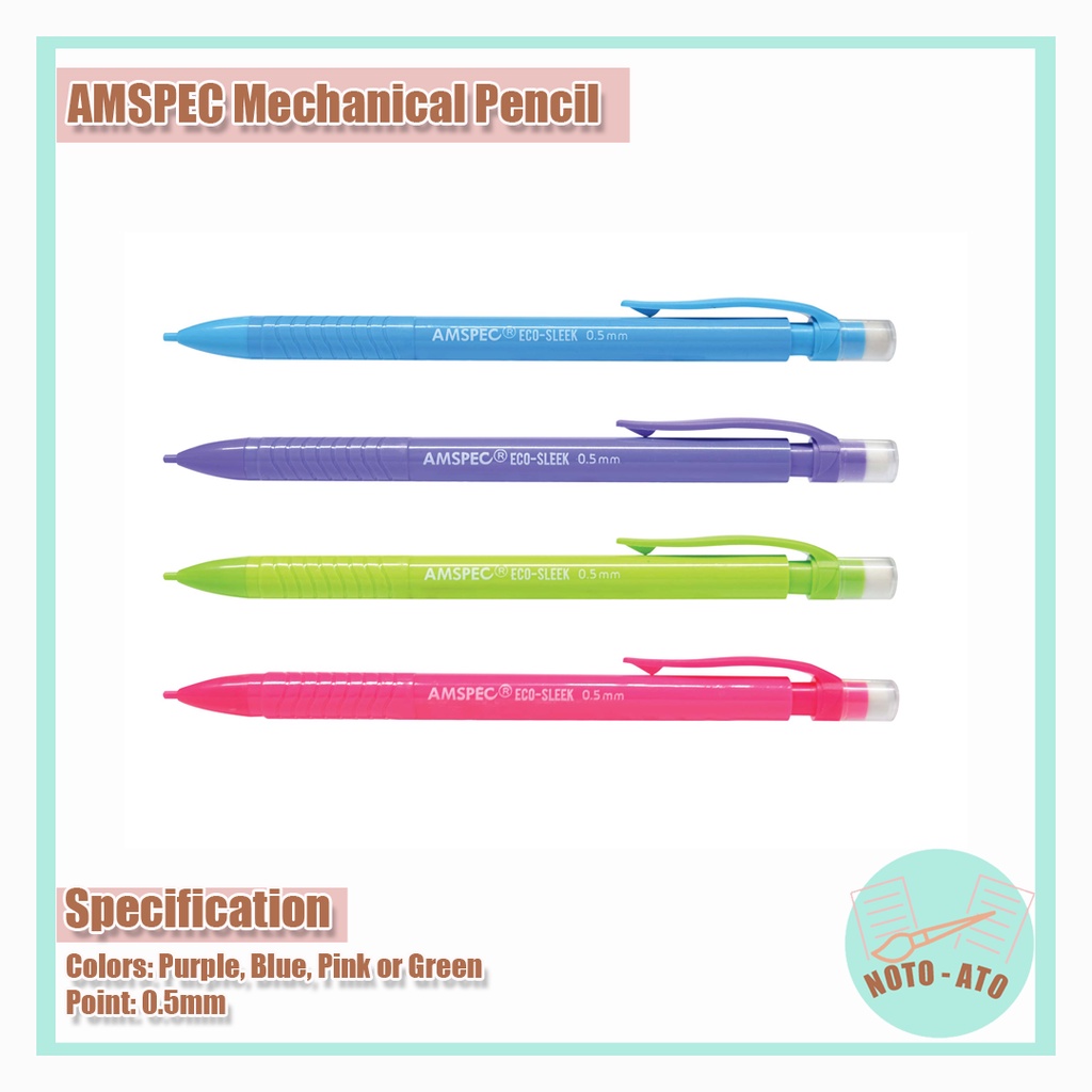 AMSPEC Mechanical Pencil 0.5mm | Shopee Philippines