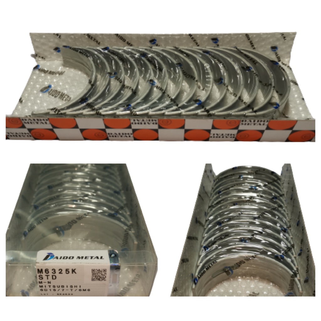 DAIDO Main Bearing For ISUZU 6D16 / 6D17 / 6M60-T (M6325) | Shopee ...