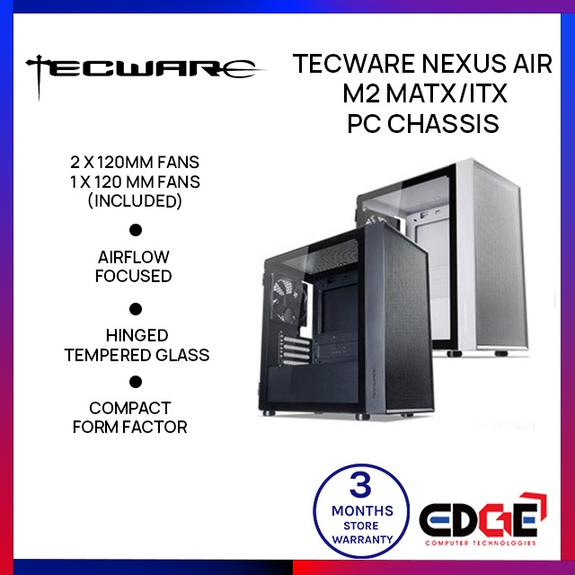 EDGE | TECWARE Nexus Air M2 mATX/ITX PC Chassis | Shopee Philippines