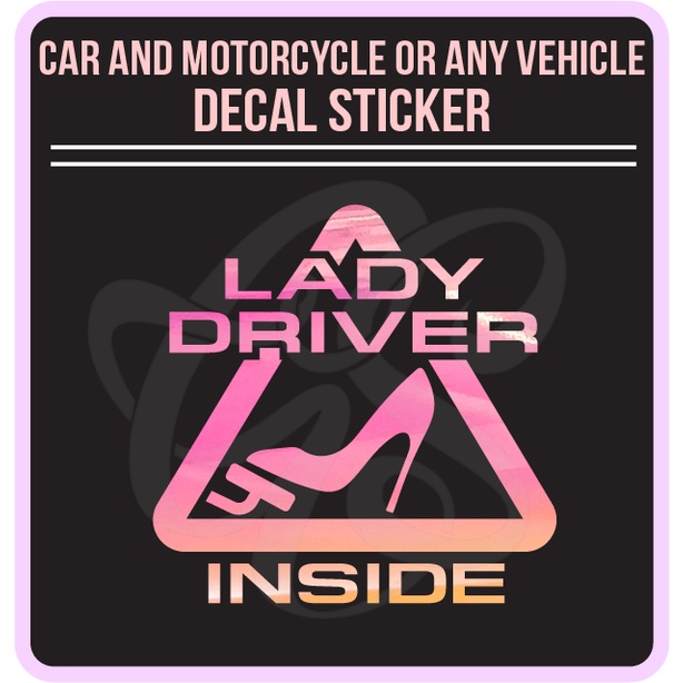 Lady Driver Inside_ Stiletto_Femininity Design_Car _Motorcycle_Any ...