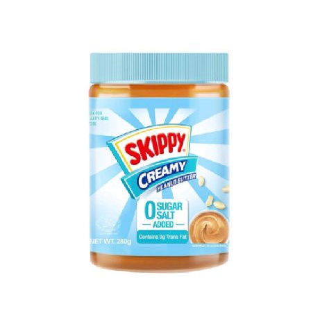 Skippy Creamy Peanut Butter Spread No Sugar & Salt Added -280g | Shopee ...