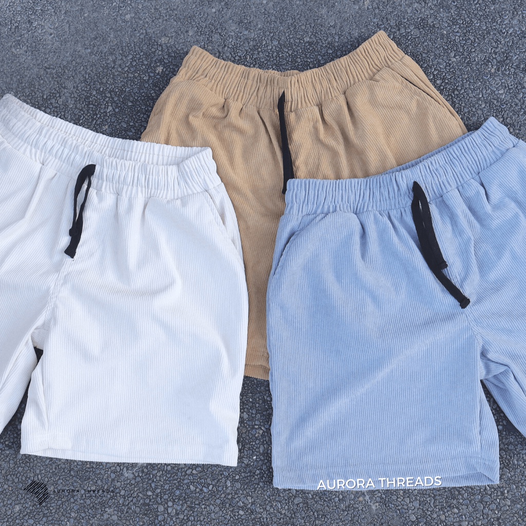 AURORA Corduroy Tailored Shorts | Plain Shorts for Men | Shopee Philippines