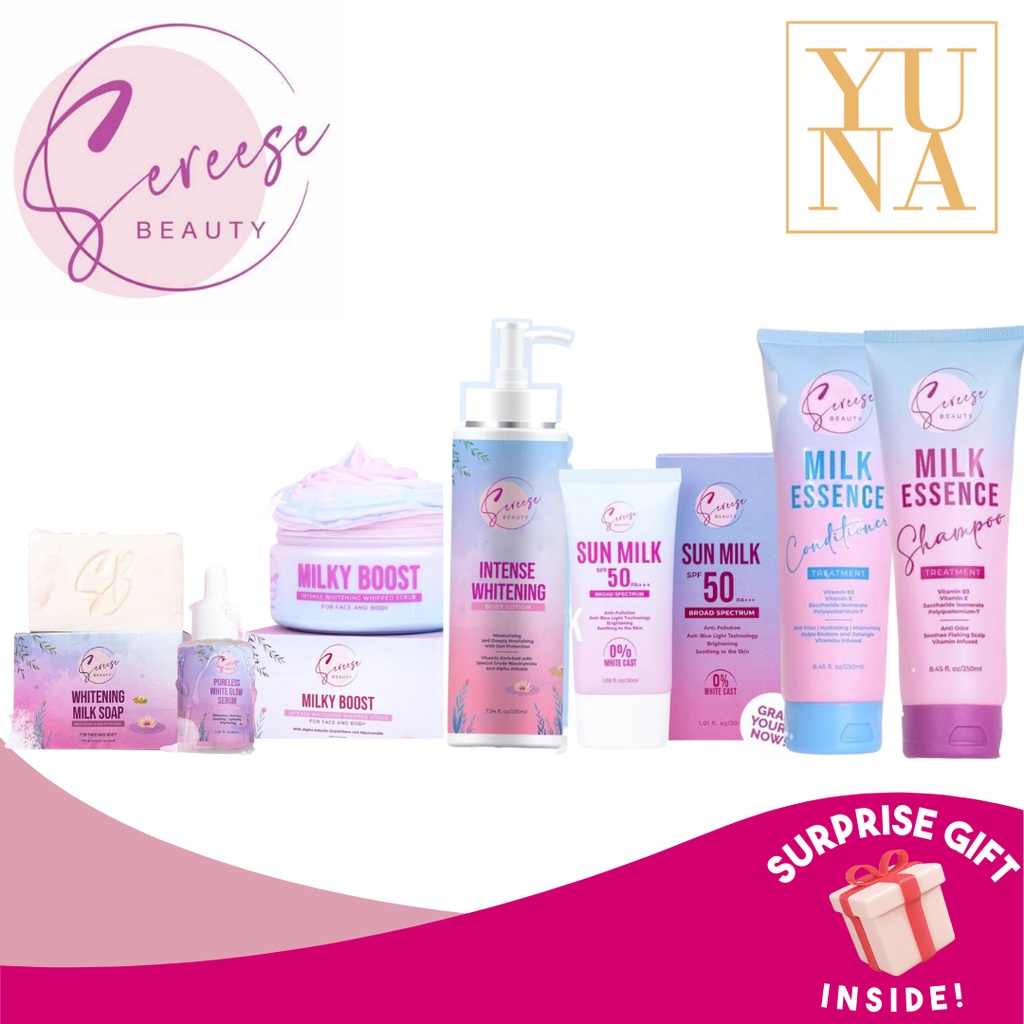 SEREESE BEAUTY Intense Whitening Body Lotion and Whitening Milk Soap ...