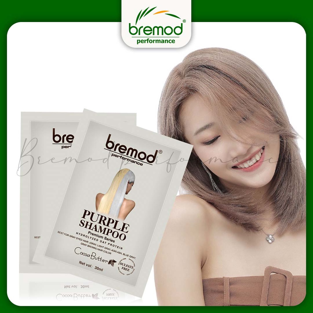 Bremod 30ml Premium Purple Shampoo Lock and Stables Hair Color for ...