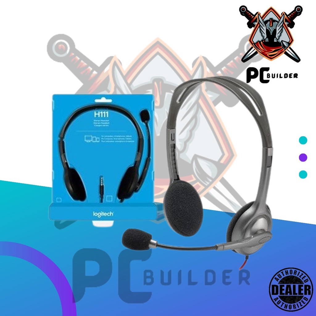 Logitech H111 Noise Cancelling 3.5mm Multi-Device Headset | Shopee ...