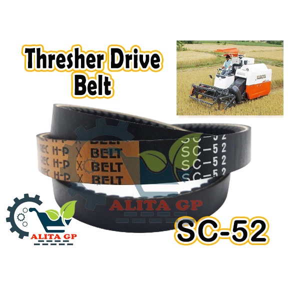 Thresher Drive Belt HP-X SC 52 For Harvester Kubota DC70 By Bando Gold ...