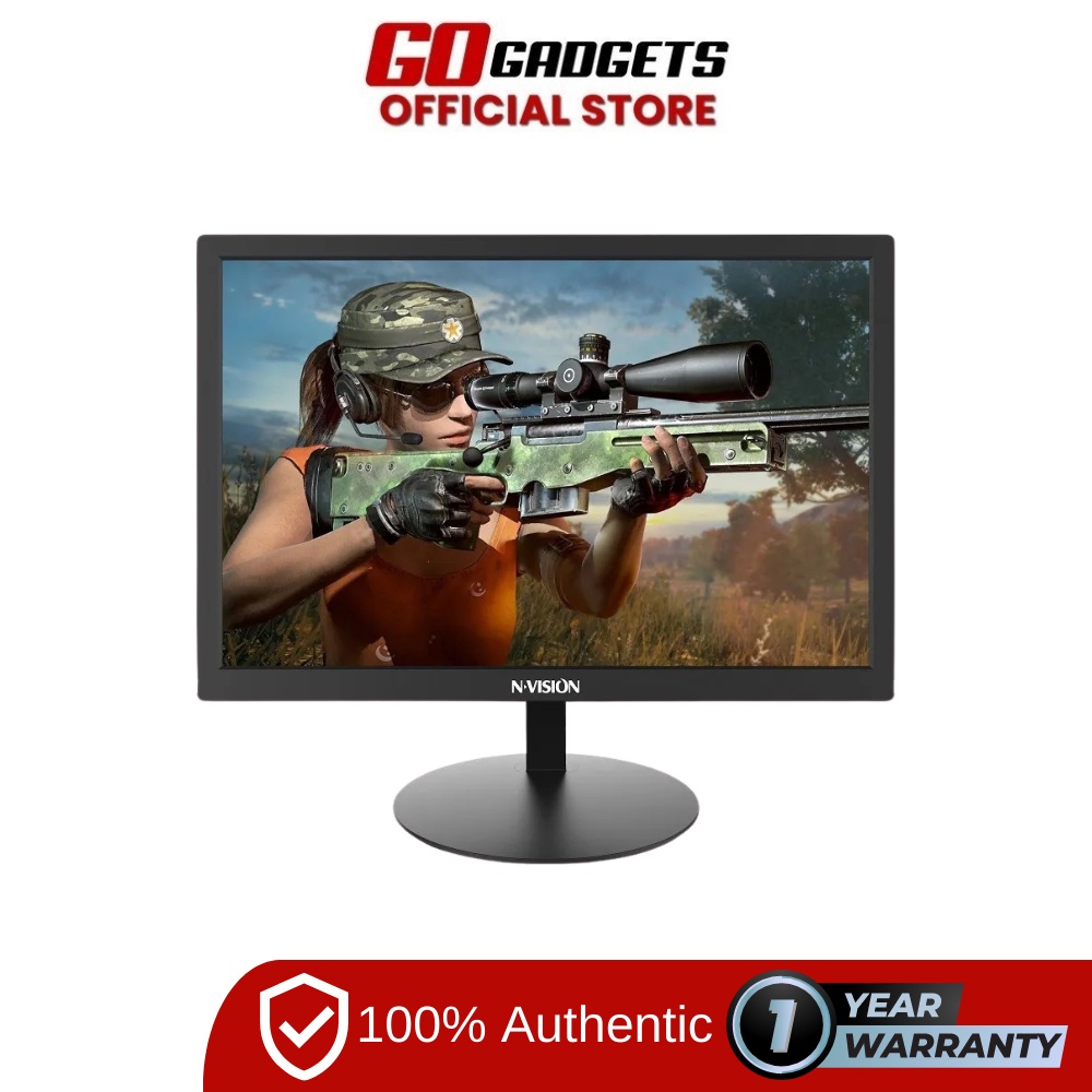 Nvision 19" LED Monitor 60Hz HDMI VGA PC Desktop N190HD V3 V190H ...