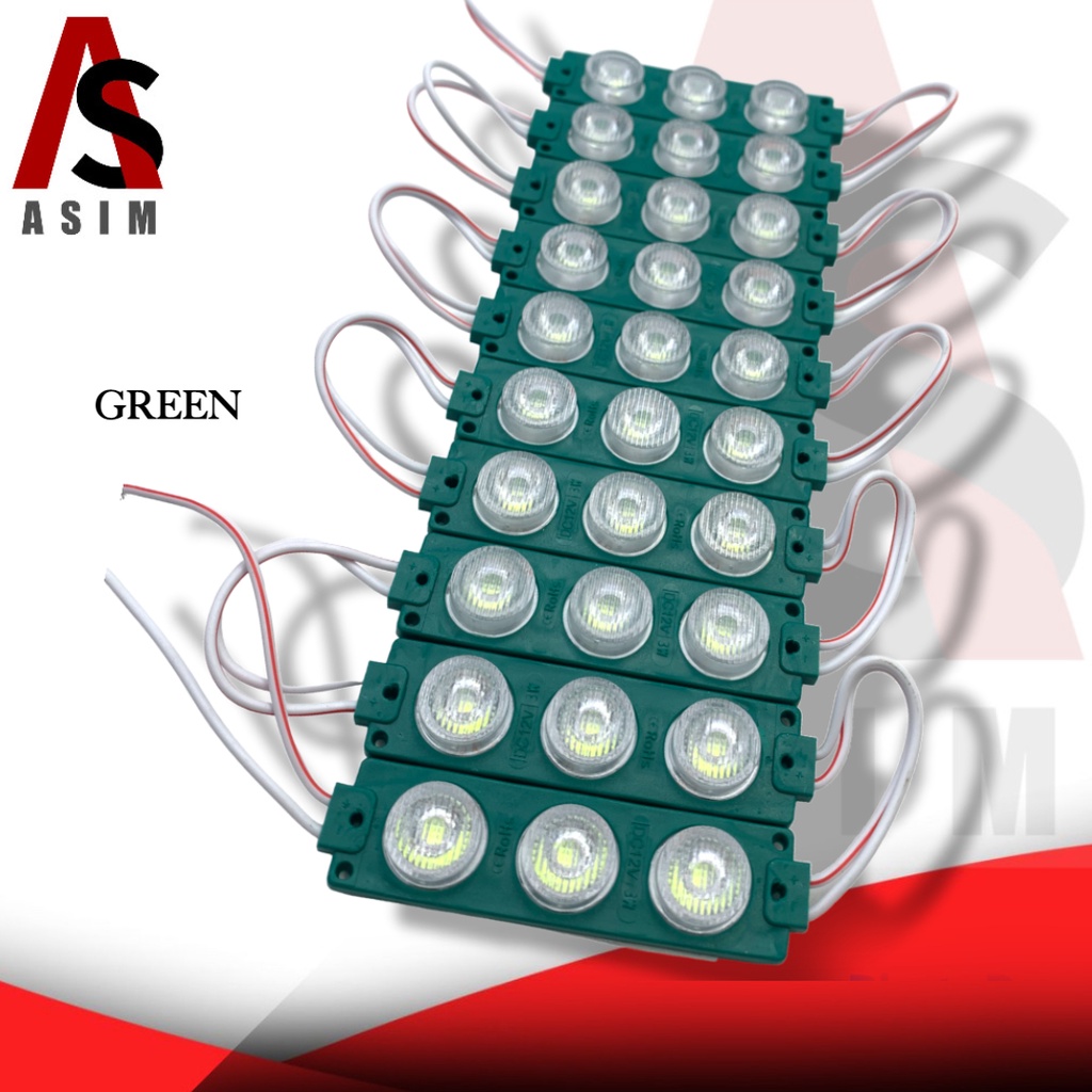 ASIM 1PC Motorcycle/Car New 3 LED Round Module Lights 12V | Shopee ...