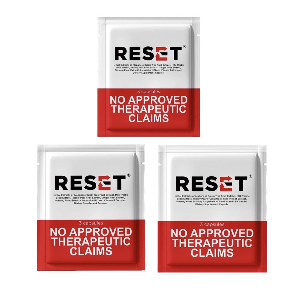 3pcs Reset (One Dose Anti-hangover Pills) | Shopee Philippines