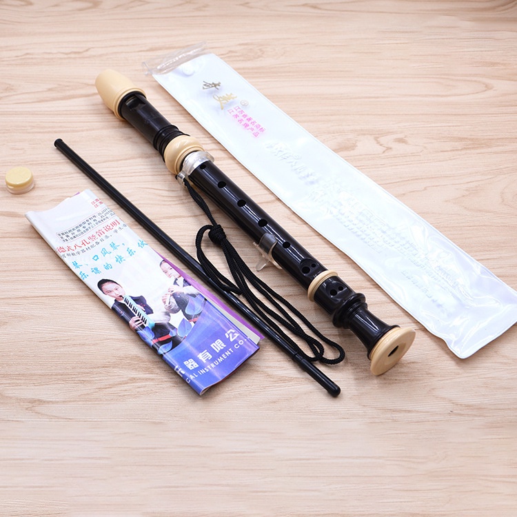 8 Hole Flute Recorder Fingering Soprano (Ivory-Look) With Fingering ...