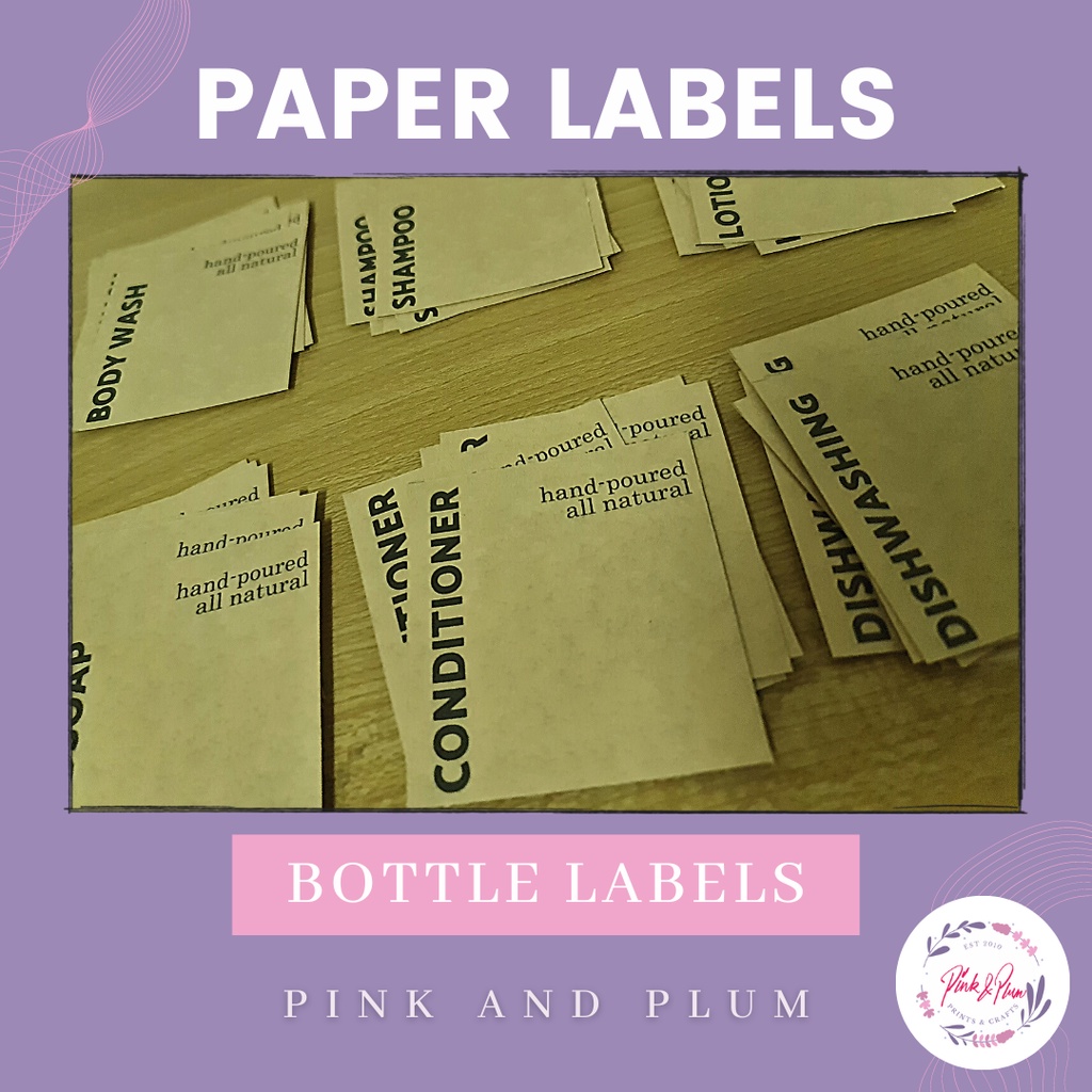 Customized Bottle Labels Waterproof Kraft Light Smudge Proof Laminated ...