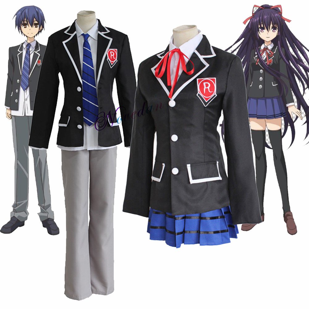 Anime DATE A LIVE Itsuka Shido Cosplay Costume Princess Yatogami Tohka ...