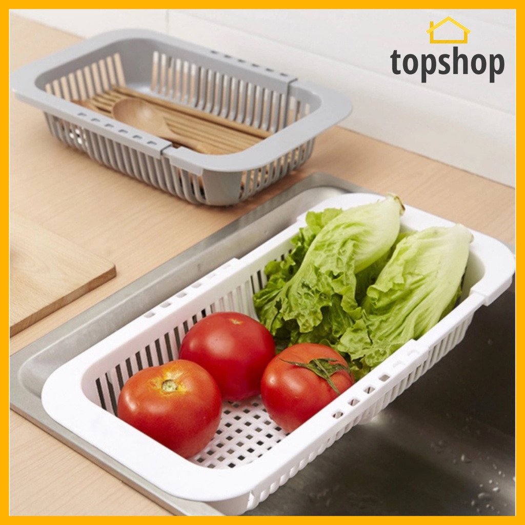 TOPSHOP Kitchen Expandable Sink Strainer Drain Vegetable Fruit Drainer ...