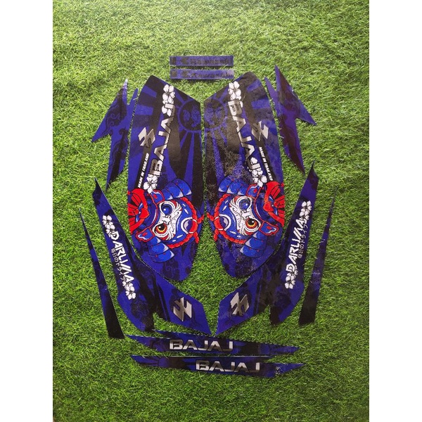 KAWASAKI BAJAJ CT100/125 DARUMA STOCK SIZE DECAL DESIGN | Shopee ...