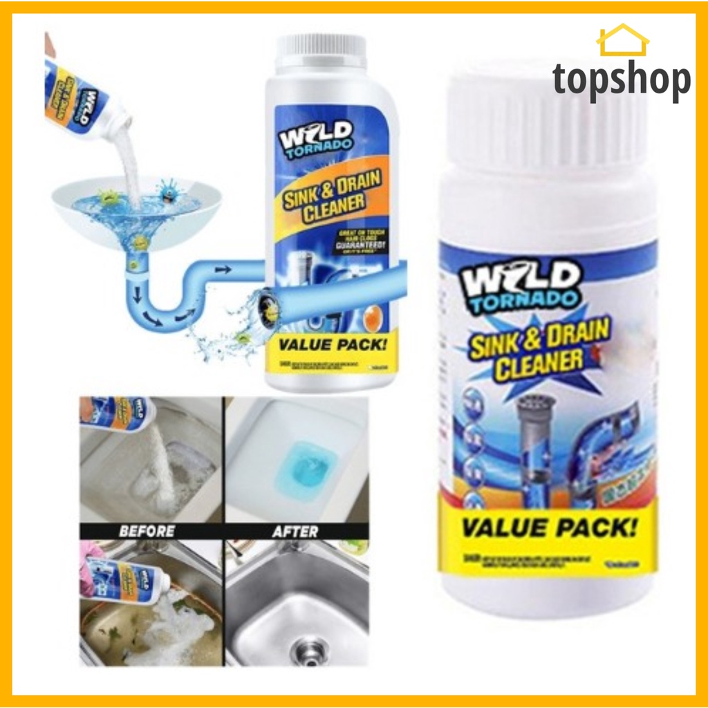 TOPSHOP Authentic Powerful Sink, Drain Cleaner Chemical Powder Agent ...
