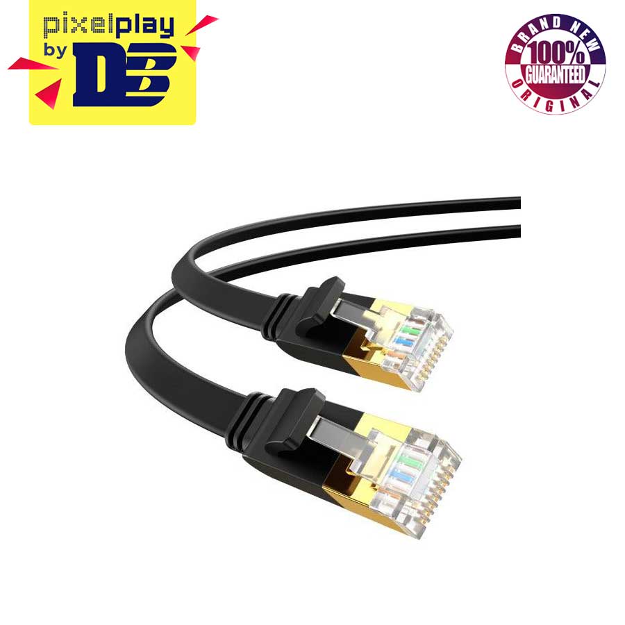 UGREEN Cat 7 U/FTP Flat Ethernet Cable 1M (Black) (NW106/11260 ...