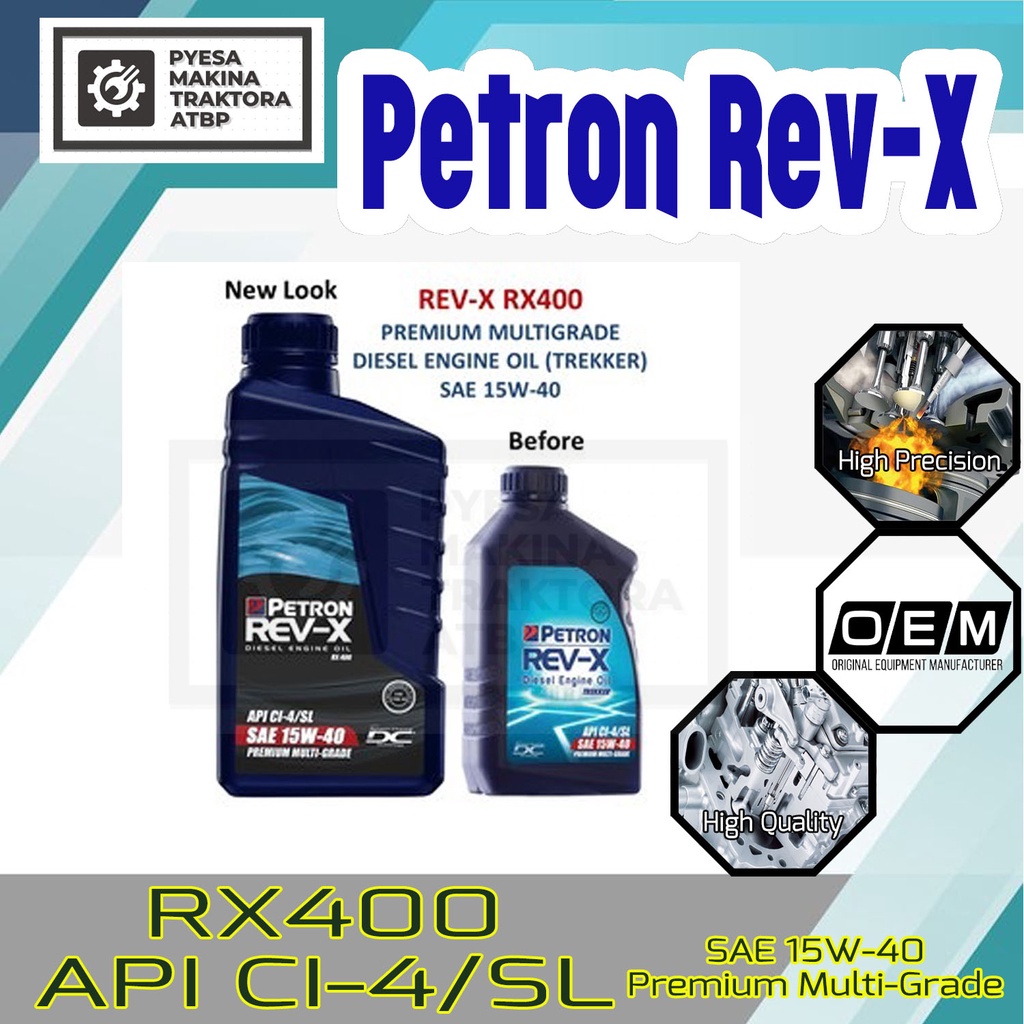 PETRON REV-X RX 400 (TREKKER) SAE 15W40 Diesel Engine Oil for MONTERO ...