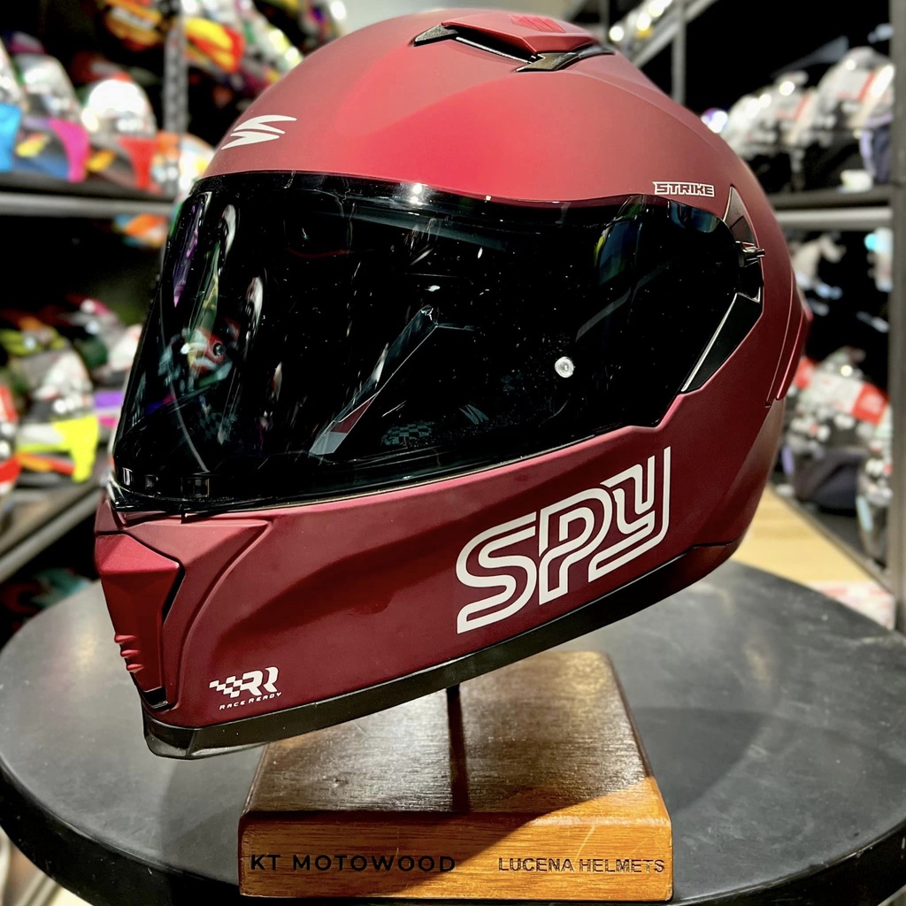 Spyder Helmet Strike V2 Full Face Dual Visor w/ Free Extra Clear Visor ...