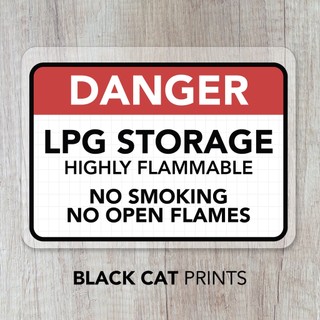 Danger LPG Storage Sign / Laminated Signage / Sign Board | Shopee ...