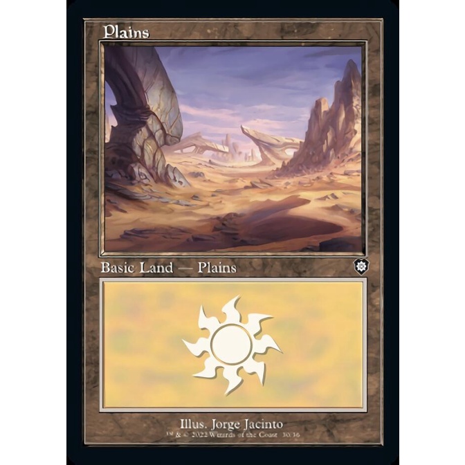 Magic the Gathering | Retro Frame Basic Lands (Dominaria Remastered) (Brother's War Commander ...