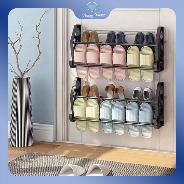 Door Back ShoeRack Wall Mounted Slipper Organize Storage Stand hanging ...