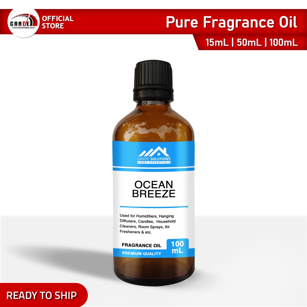 Ocean Breeze Fragrance Oil (Pure) for making Candles, Hanging Diffusers ...