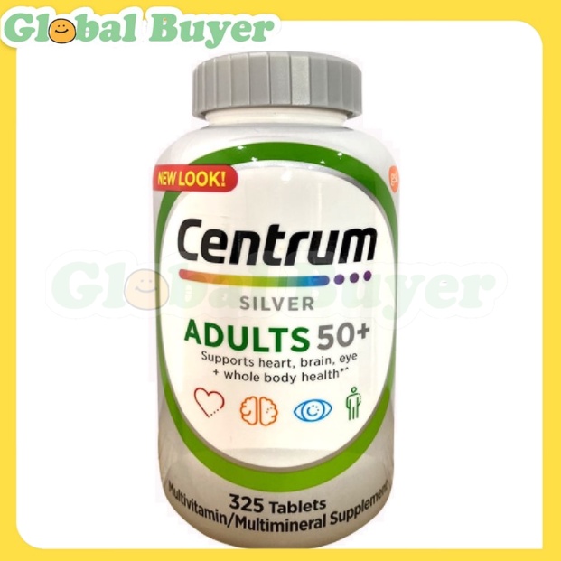 Centrum Silver Adults 50+ - Multi Vitamin - 325 Tablets | Shopee ...
