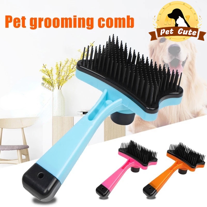 Dog Cat Hair Removal Comb Brush Plastic Pet Grooming Products Brushes ...