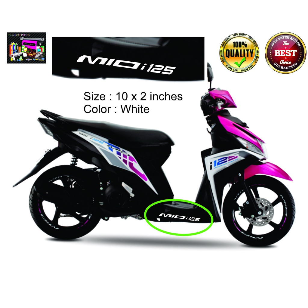 MIO i 125 Vinyl Sticker (Code - A2), Size : 10 inches length | Shopee ...