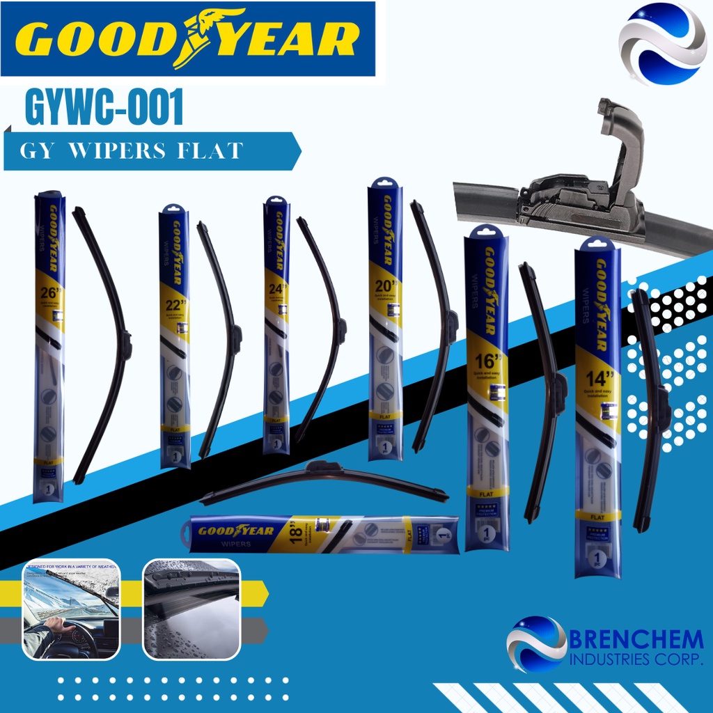 Goodyear Flat and Conventional High Performance Wipers Blades | Shopee ...