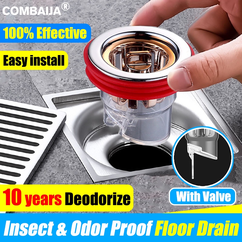 ABS Magnetic Floor Drain Universal Bathroom Insect Odor Resistant Trap ...