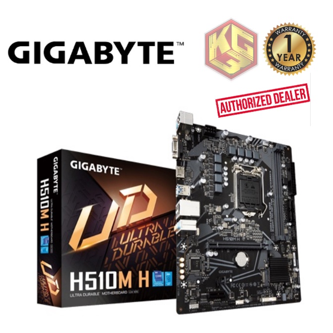 Gigabyte H510M H - Intel® H510 Express Chipset Micro ATX Ultra Durable ...
