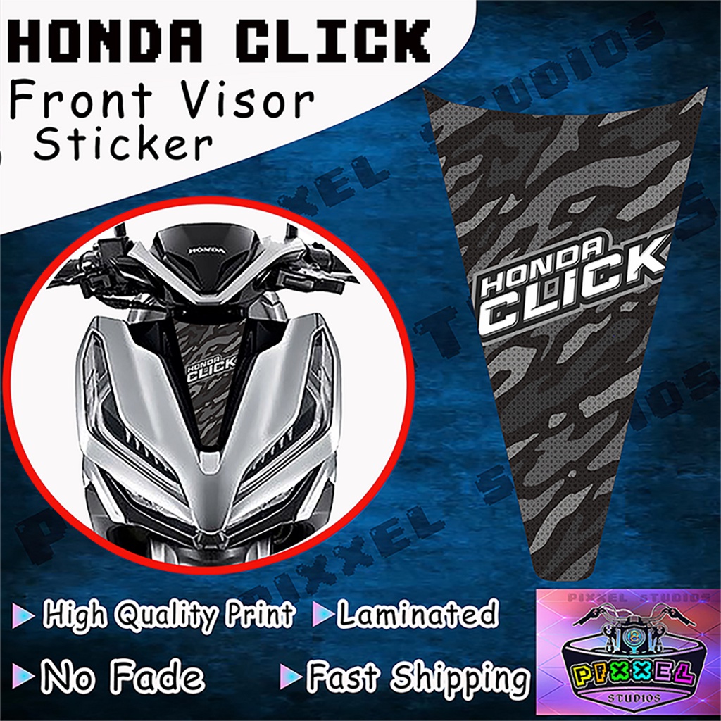 HONDA CLICK FRONT VISOR STICKER | Shopee Philippines