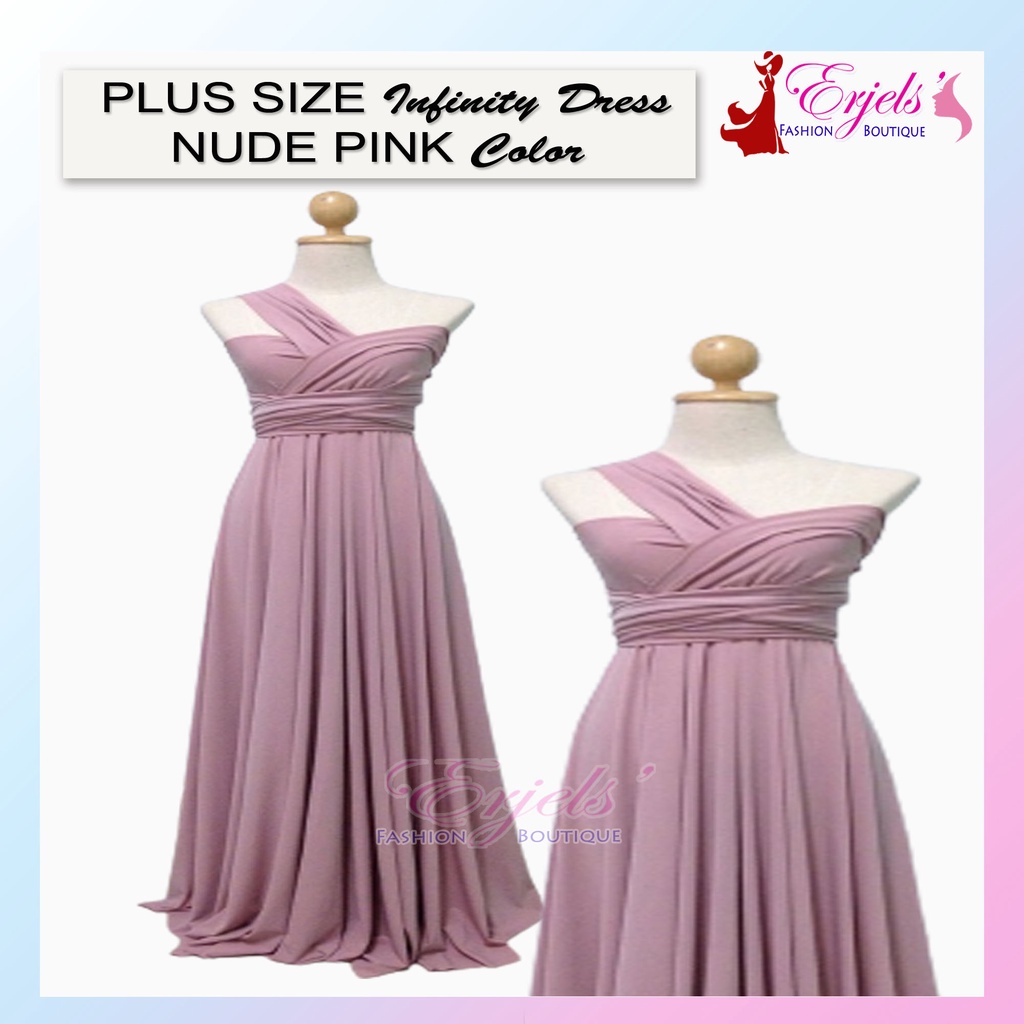 PLUS SIZE Infinity Dress With Tube Floor Length | Can fit to 34-42 ...